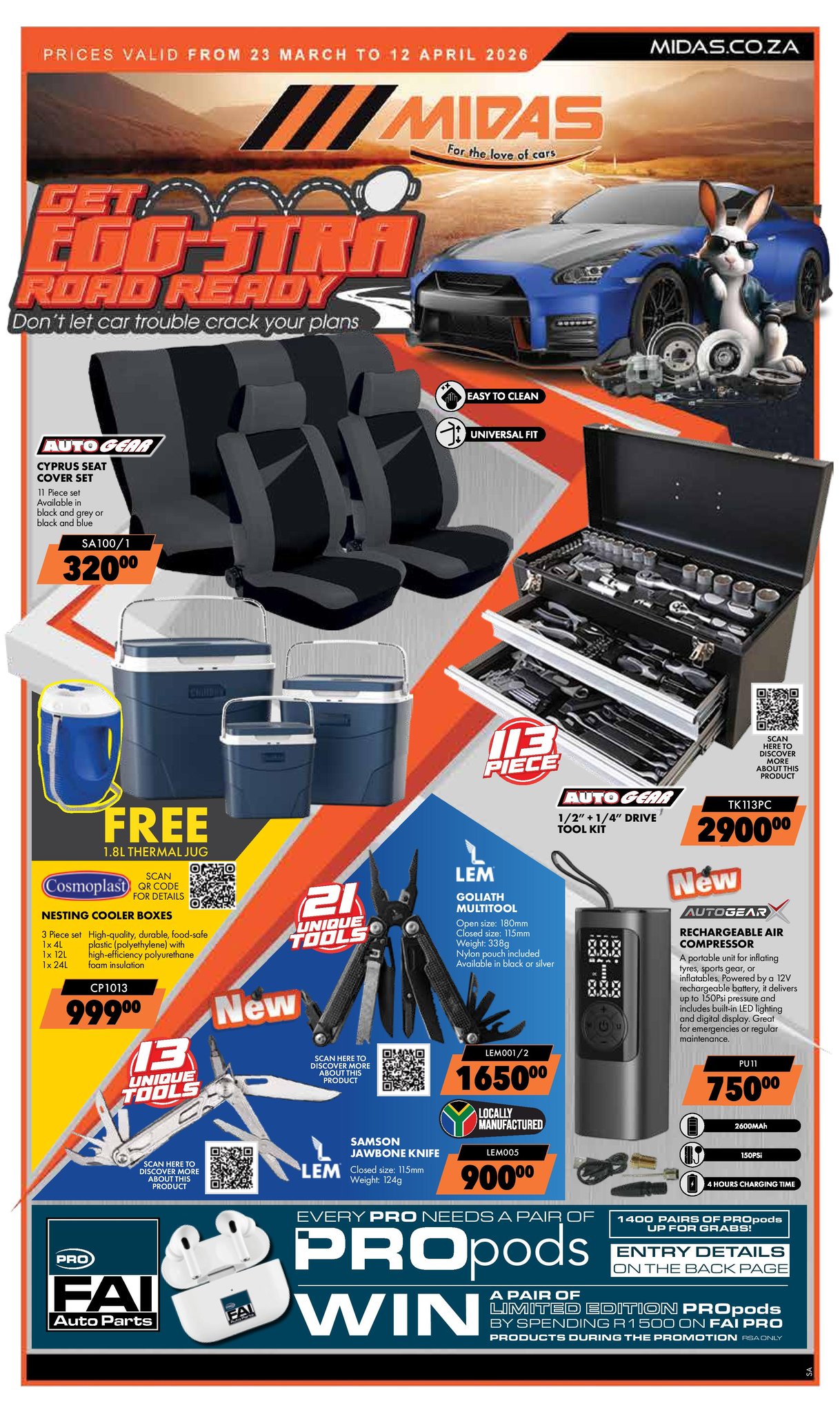Midas Robertson Promotions | Get Motor Parts and Accessories